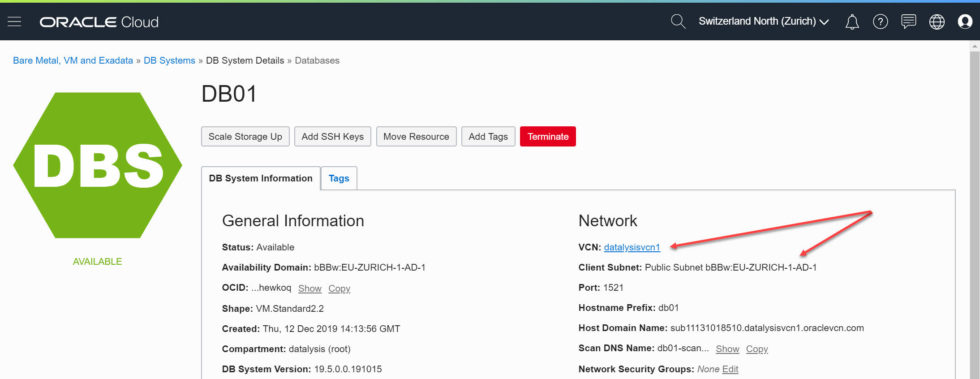 Connect Python to Oracle DBaaS database, and the VCN security - Gianni ...